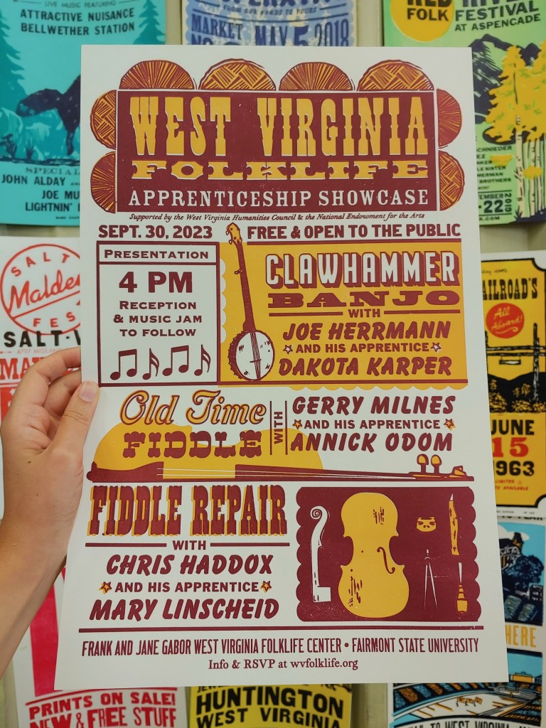 Save the Dates for the WV Folklife Apprenticeship Showcases